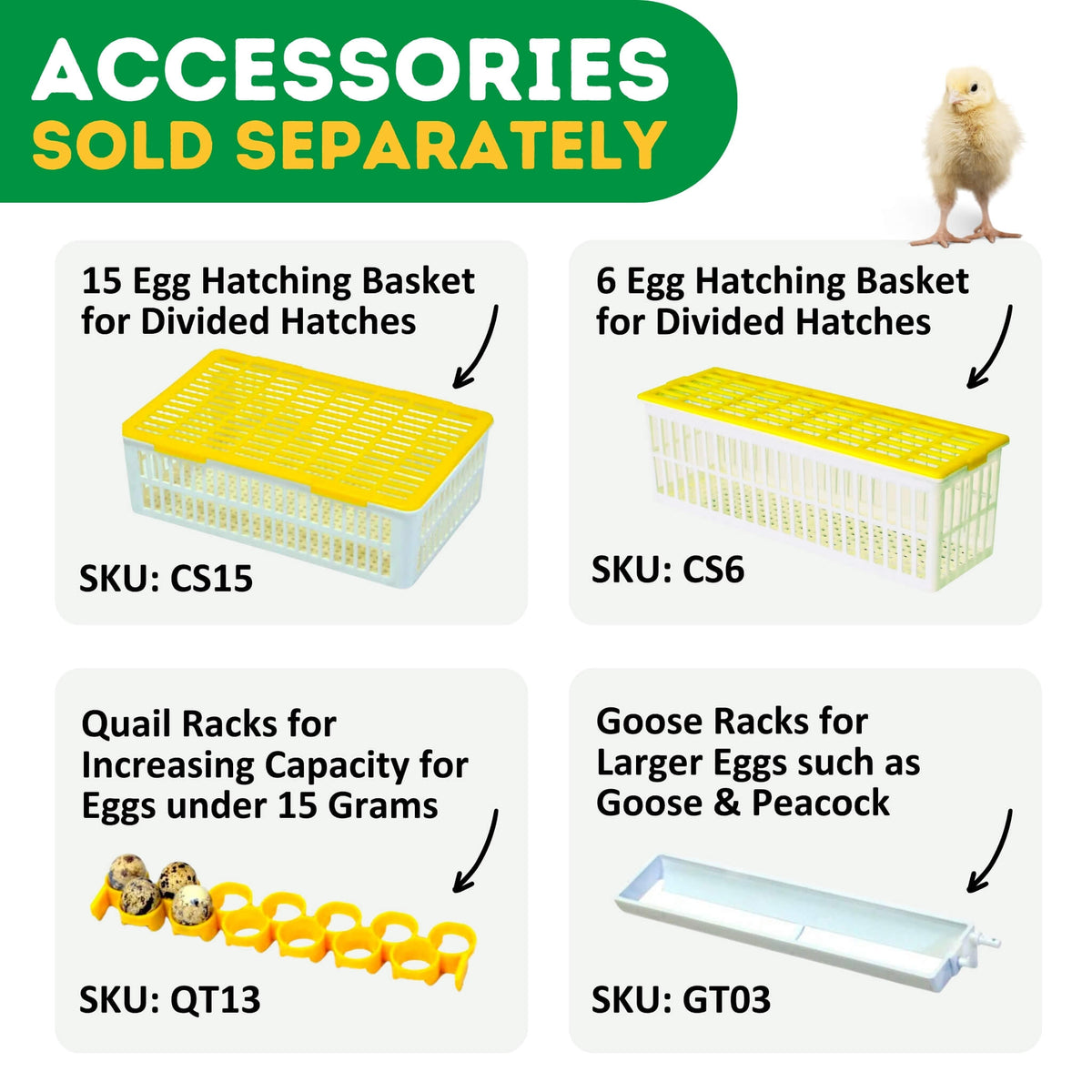 CT60 SH - Egg Incubator - Setter & Hatcher – NORTH STAR FARMS